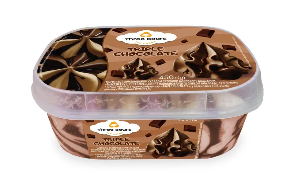 Морозиво Triple Chocolate Три Ведмеді замовити з доставкою в